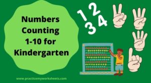 Numbers Counting 1-10 for Kindergarten | Free Worksheets