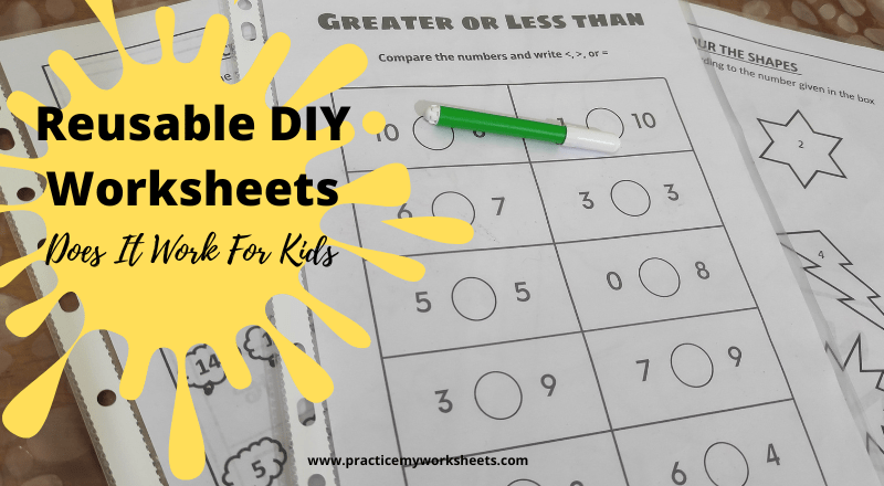 Reusable DIY Worksheets | Does It Work For Kids