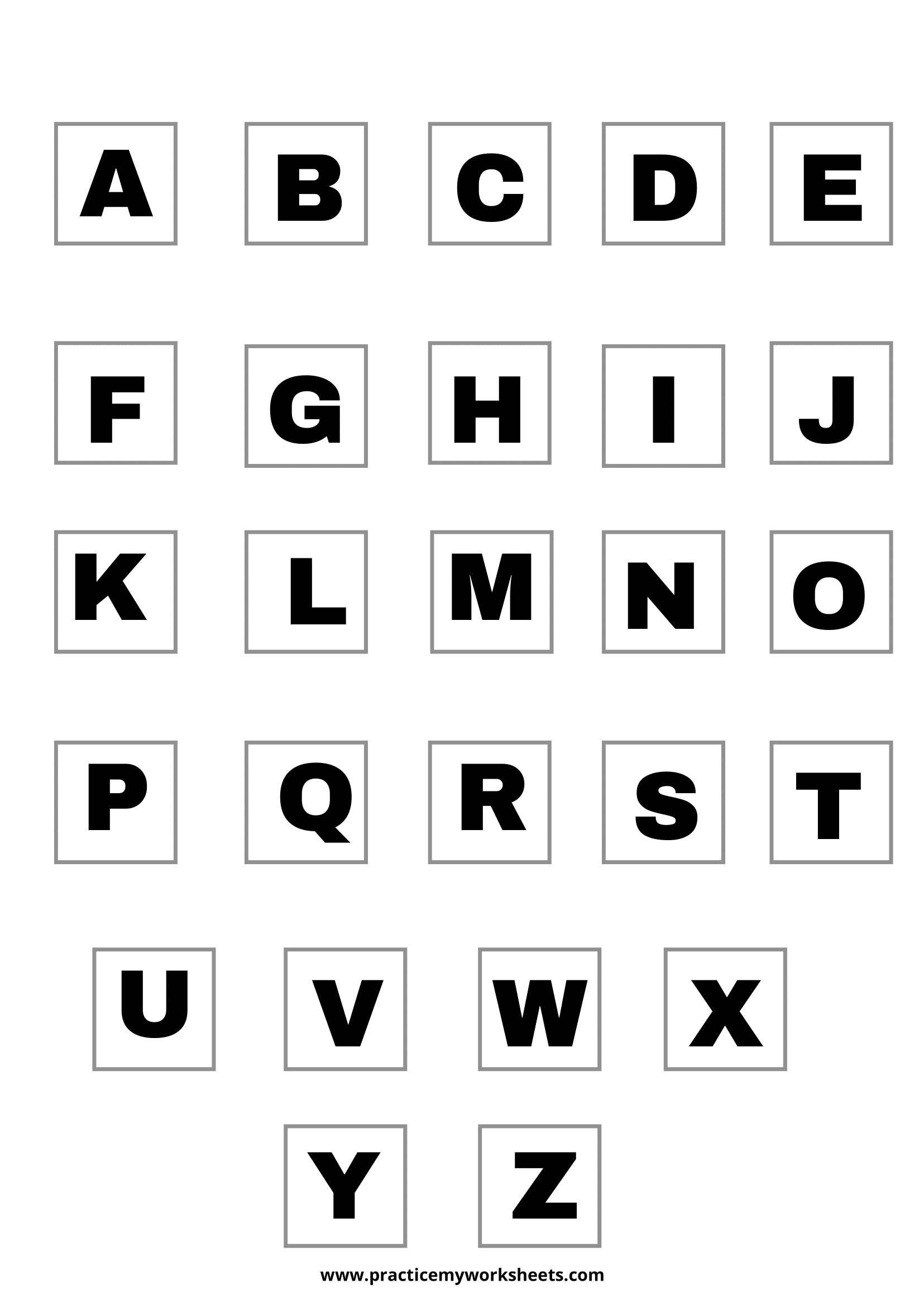 Free Alphabet Printables for Preschoolers