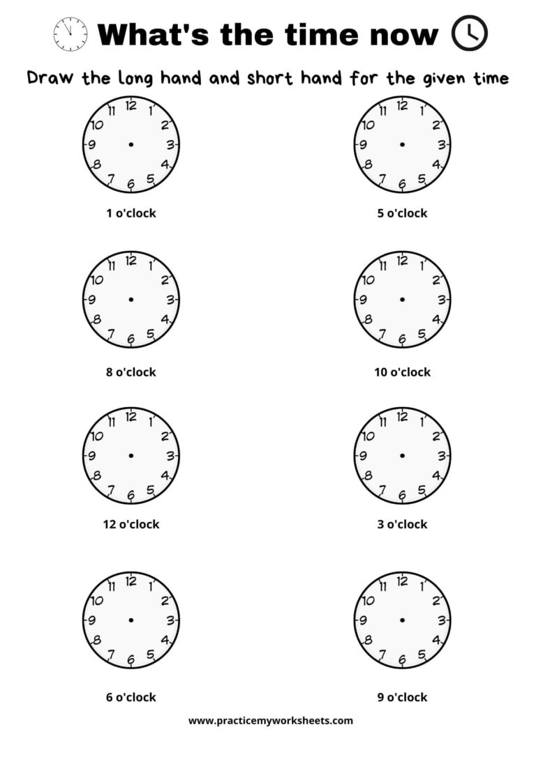 time-for-class-1-free-worksheets