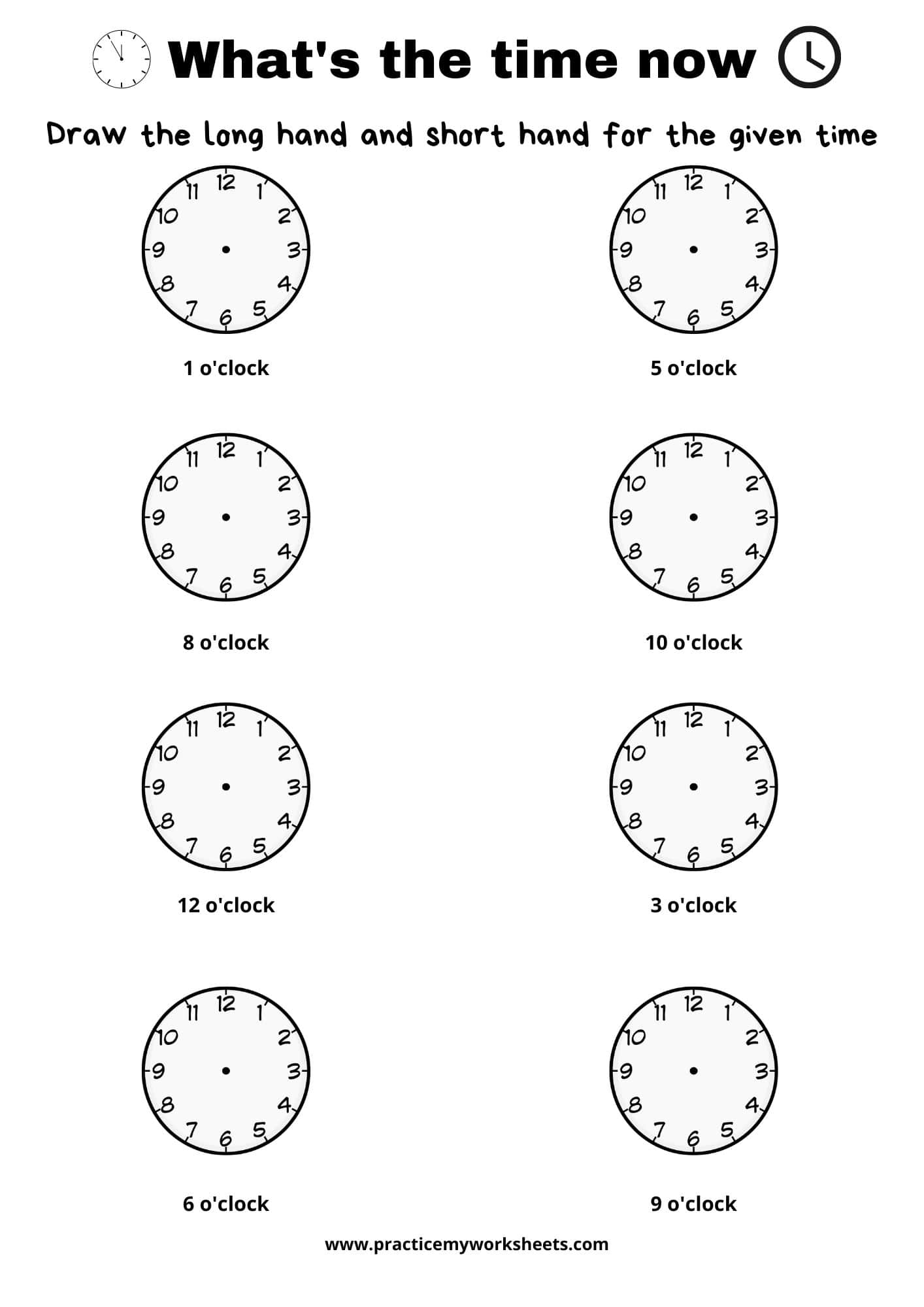 time-for-class-1-free-worksheets