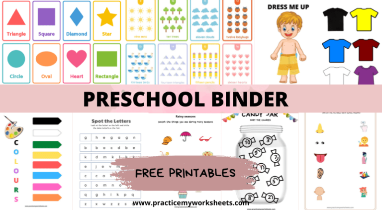 Preschool Binder for Homeschooling kids | Free Printables