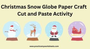Christmas Snow Globe Paper Craft | Cut and Paste Activity