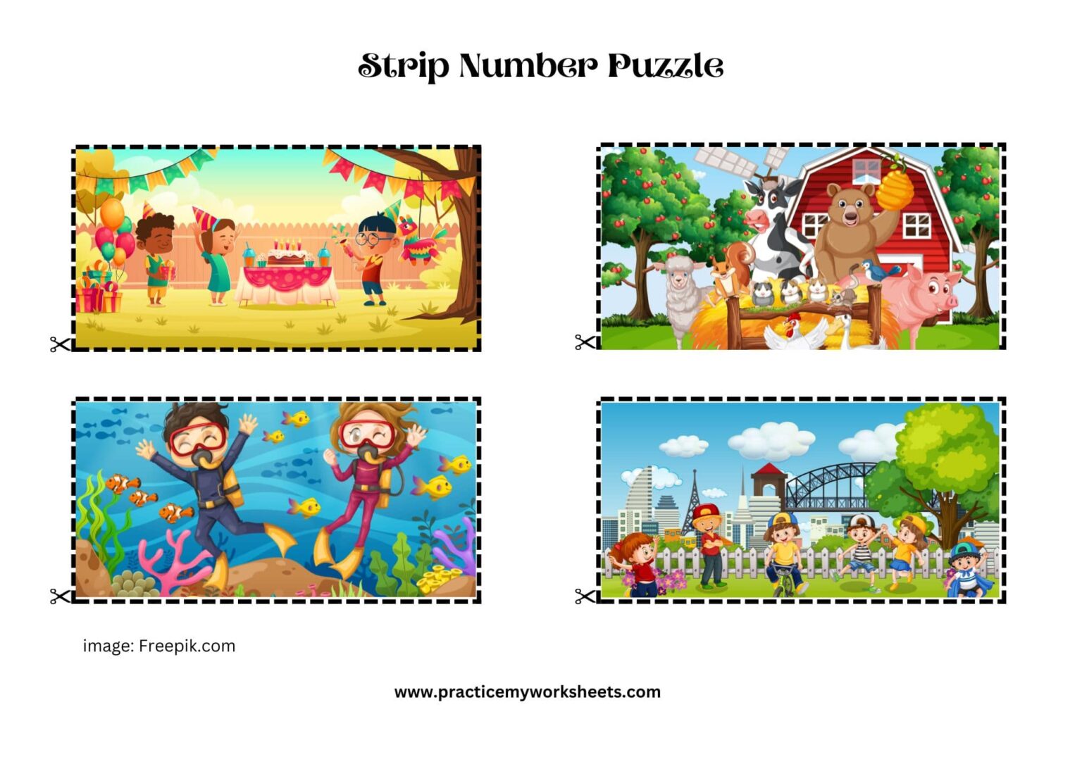 Popsicle Stick Puzzles | Free Printable