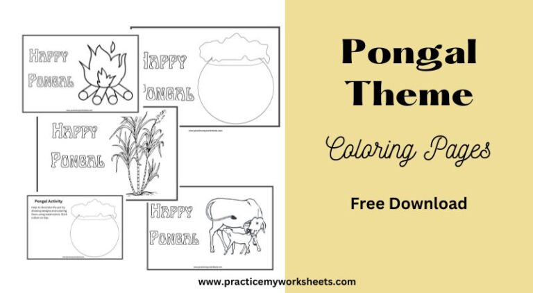 Pongal Theme | Free Coloring Worksheets