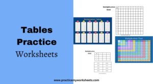Tables Worksheets | Free Printable