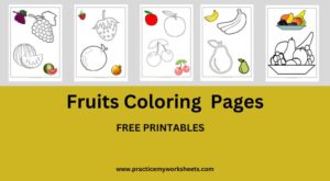 Fruits Coloring Pages | Free Printable