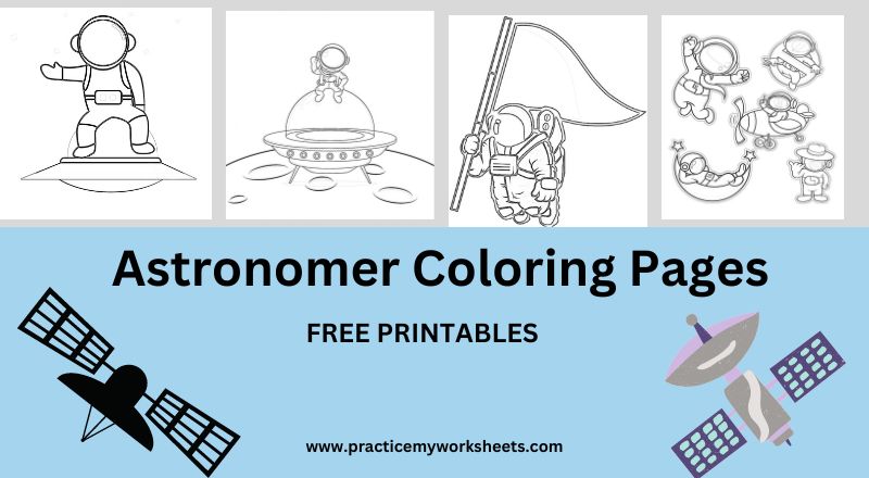 Astronomer Coloring Pages | Free Printable