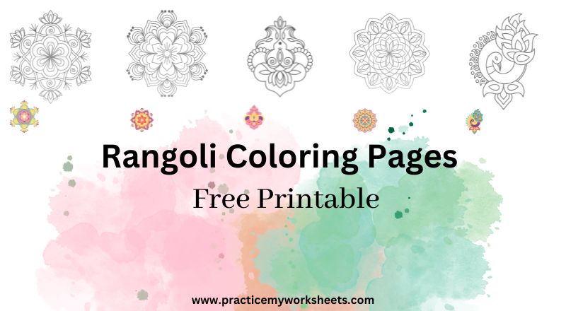 Rangoli Coloring Pages | Free Printable