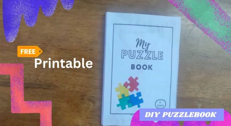 DIY Puzzle Book Free Printable | Activity Book