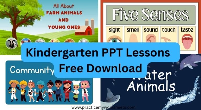 Kindergarten PPT Lessons | Free Download